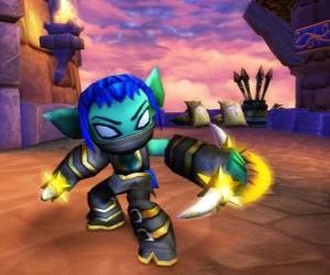 Skylander Stealth Elf, the ninja warrior. Life Skylanders puzzle ...