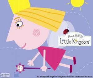 The princess fairy Holly with the magic wand puzzle & printable jigsaw